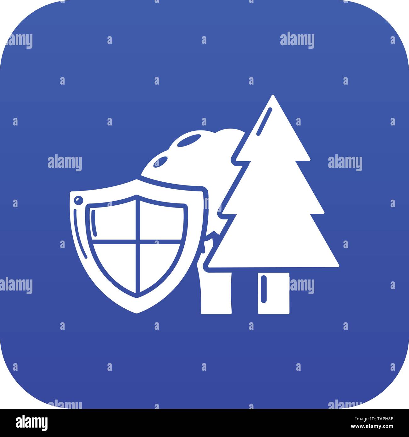 Environment protection icon blue vector Stock Vector Image & Art - Alamy