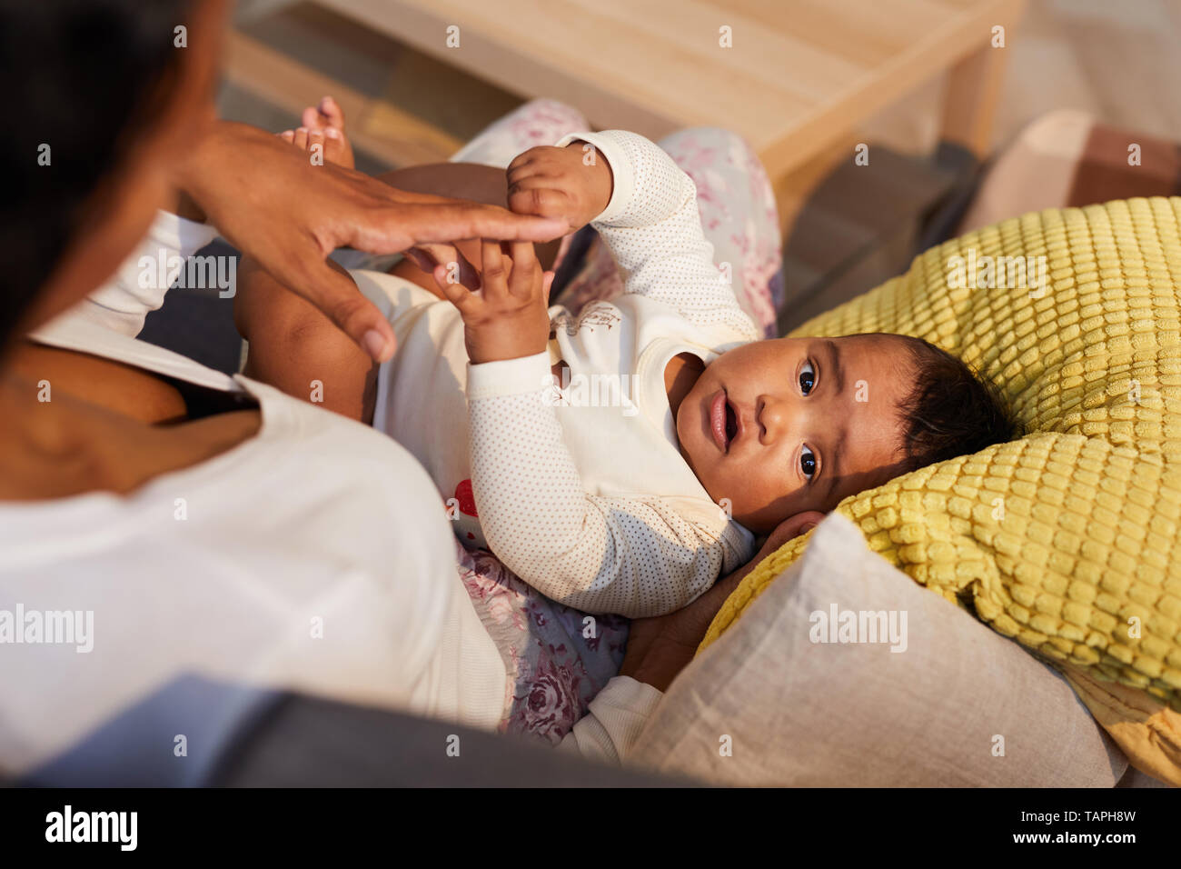 Touching baby soft hi-res stock photography and images - Alamy