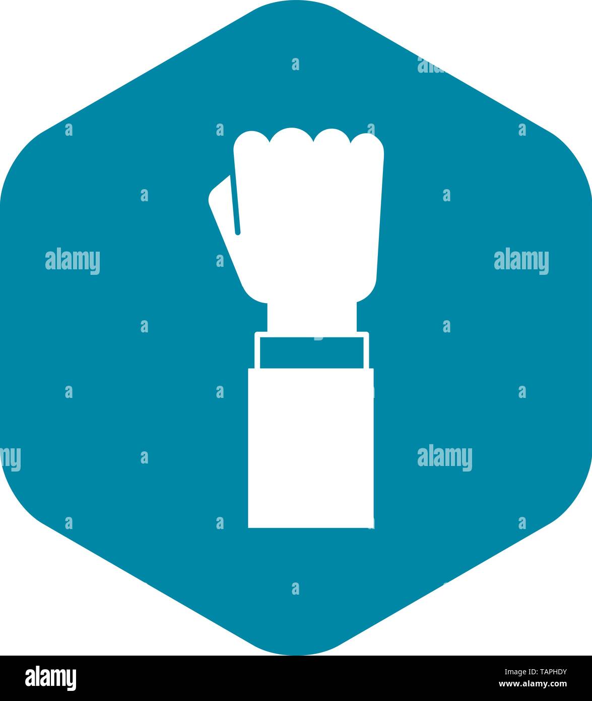 Businessman fist up icon, simple style Stock Vector Image & Art - Alamy
