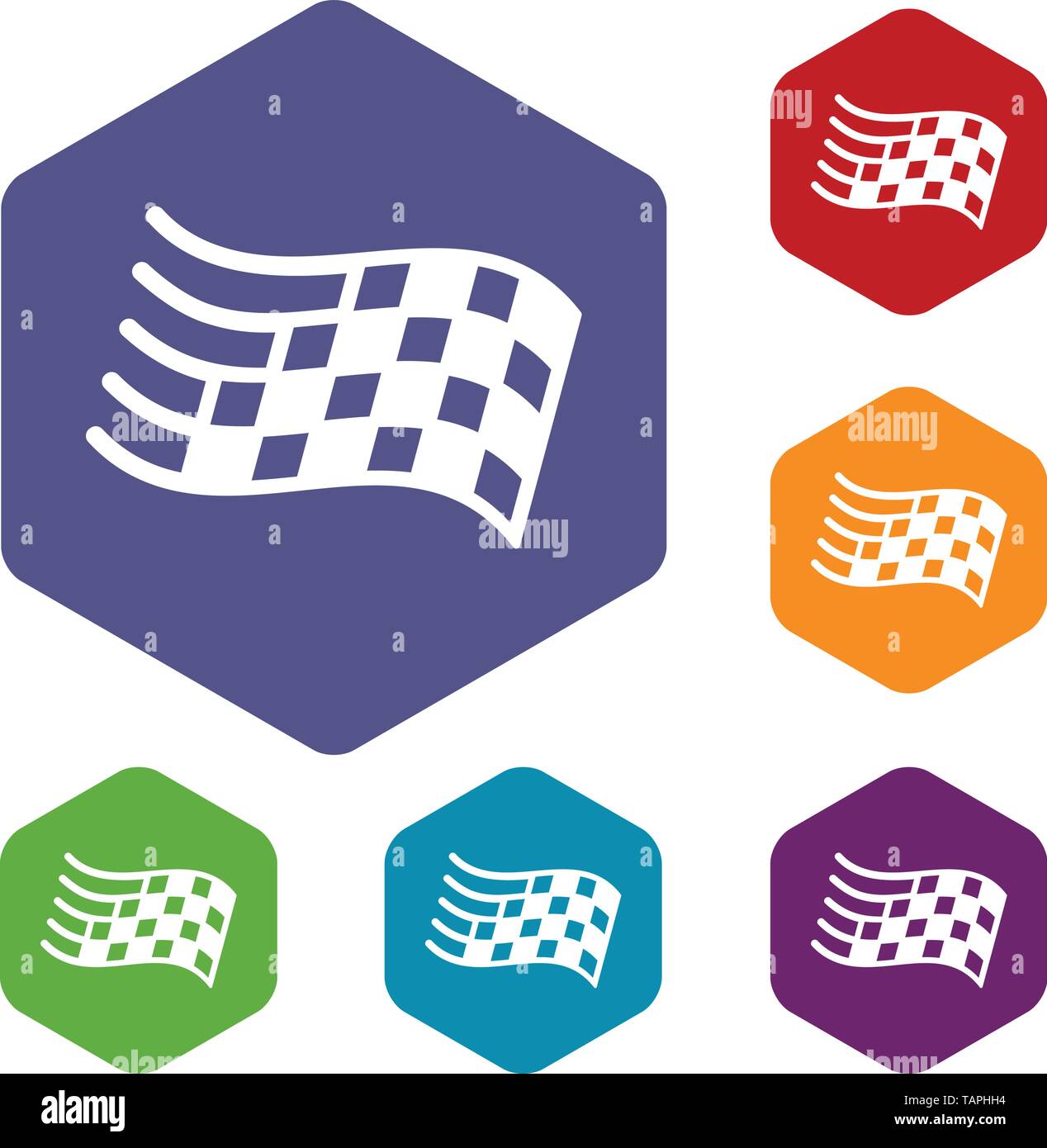 Finish flag icons vector hexahedron Stock Vector Image & Art - Alamy