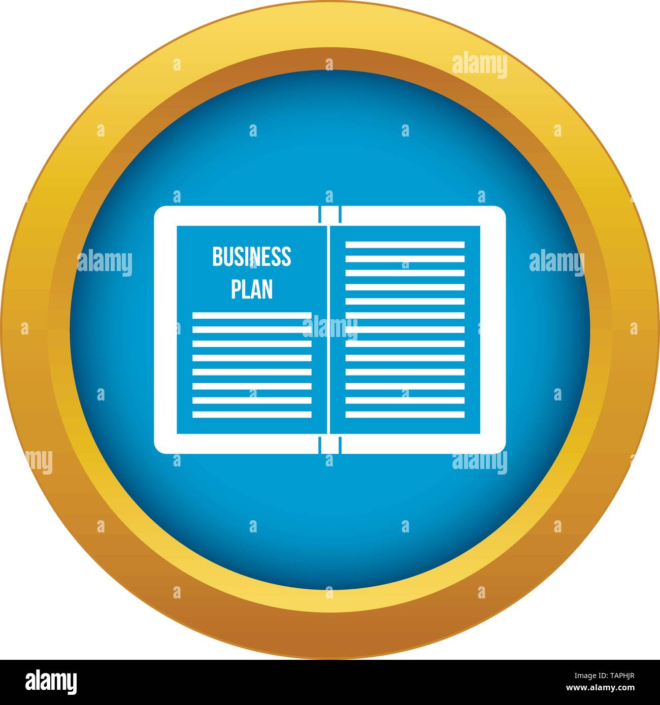 Business strategy plan icon blue vector isolated Stock Vector Image ...