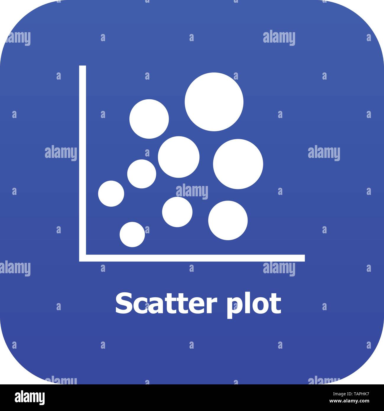 Scatter plot icon hi-res stock photography and images - Alamy