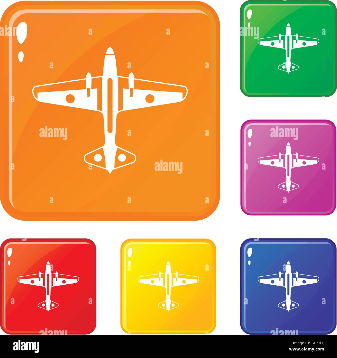 Military aircraft icons set vector color Stock Vector Image & Art - Alamy