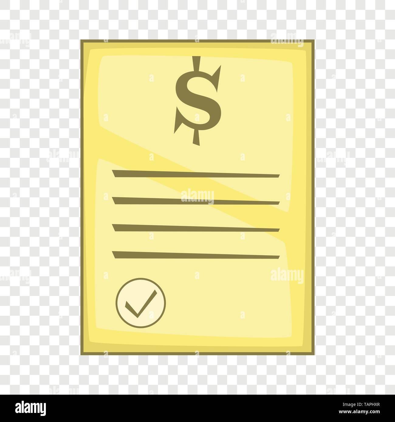 Cheque icon, cartoon style Stock Vector Image & Art - Alamy
