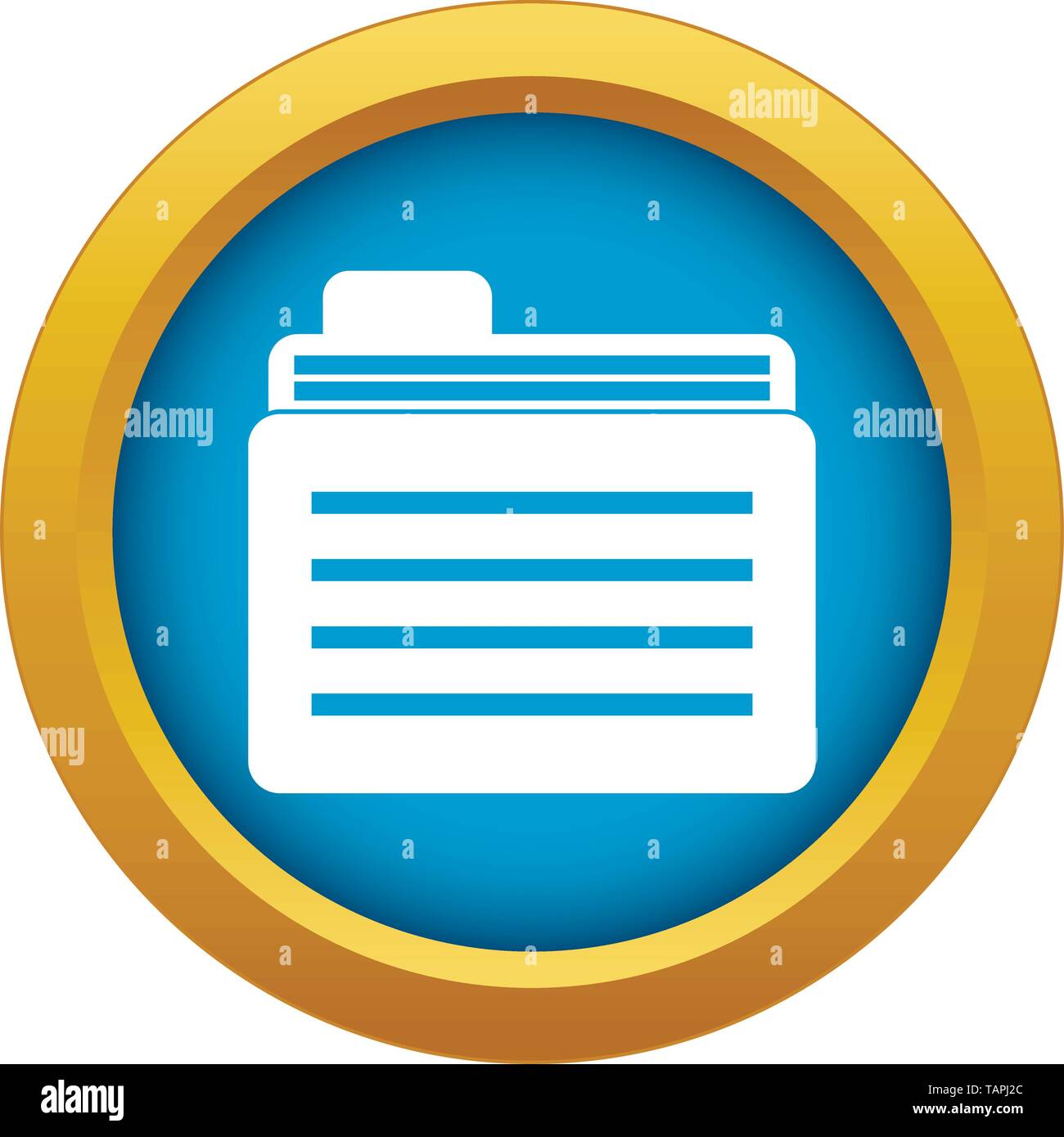 File folder icon blue vector isolated Stock Vector Image & Art - Alamy