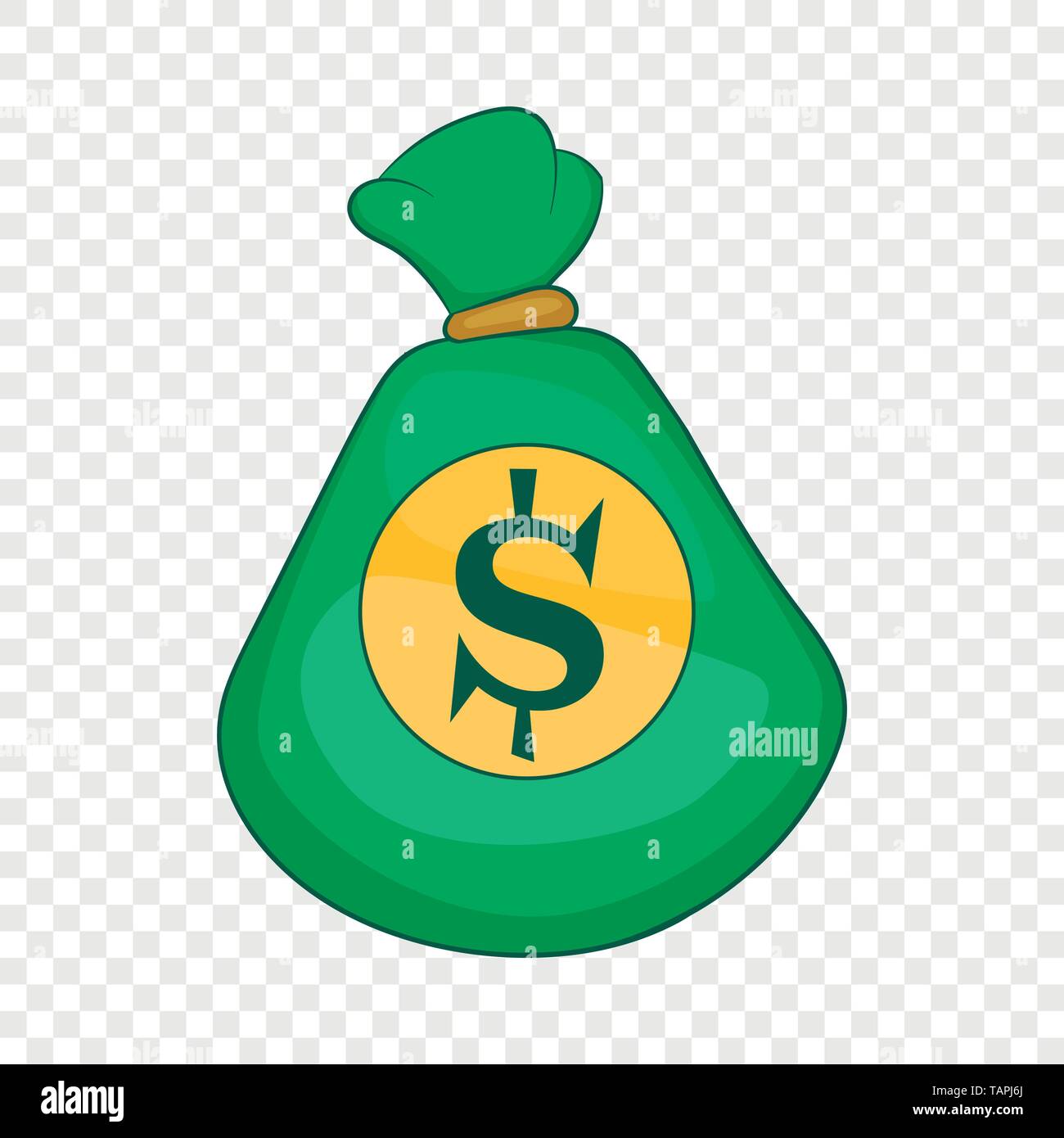 Money bag icon, cartoon style Stock Vector Image & Art - Alamy