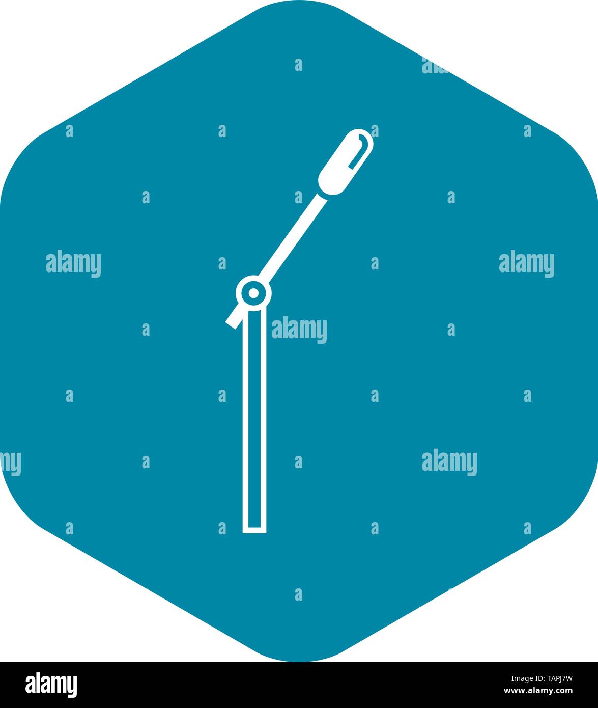 Microphone on stand icon, simple style Stock Vector Image & Art - Alamy