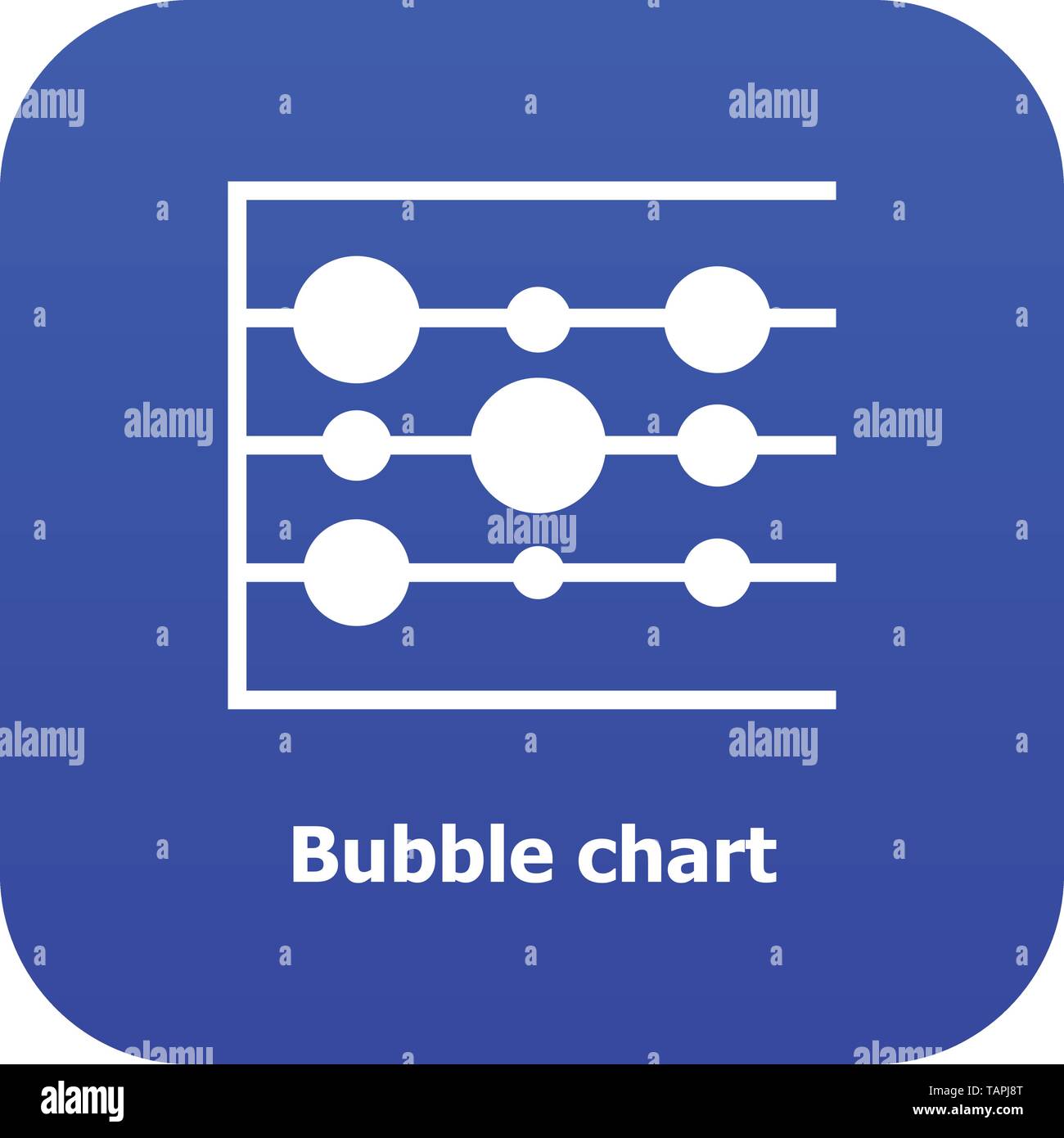 Bubble chart icon blue vector Stock Vector Image & Art - Alamy