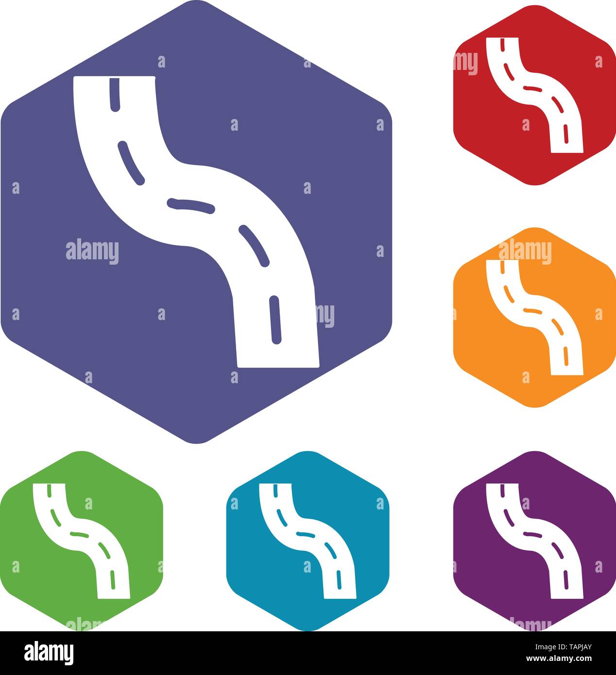 Left turn icons vector hexahedron Stock Vector Image & Art - Alamy