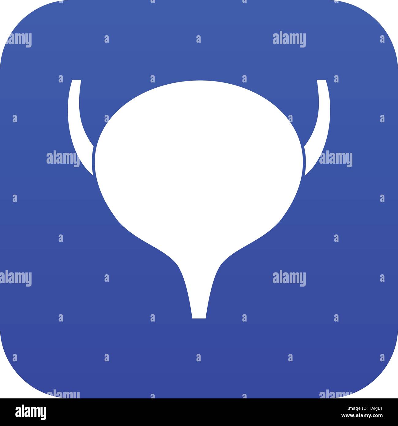 Bladder icon digital blue Stock Vector Image & Art - Alamy
