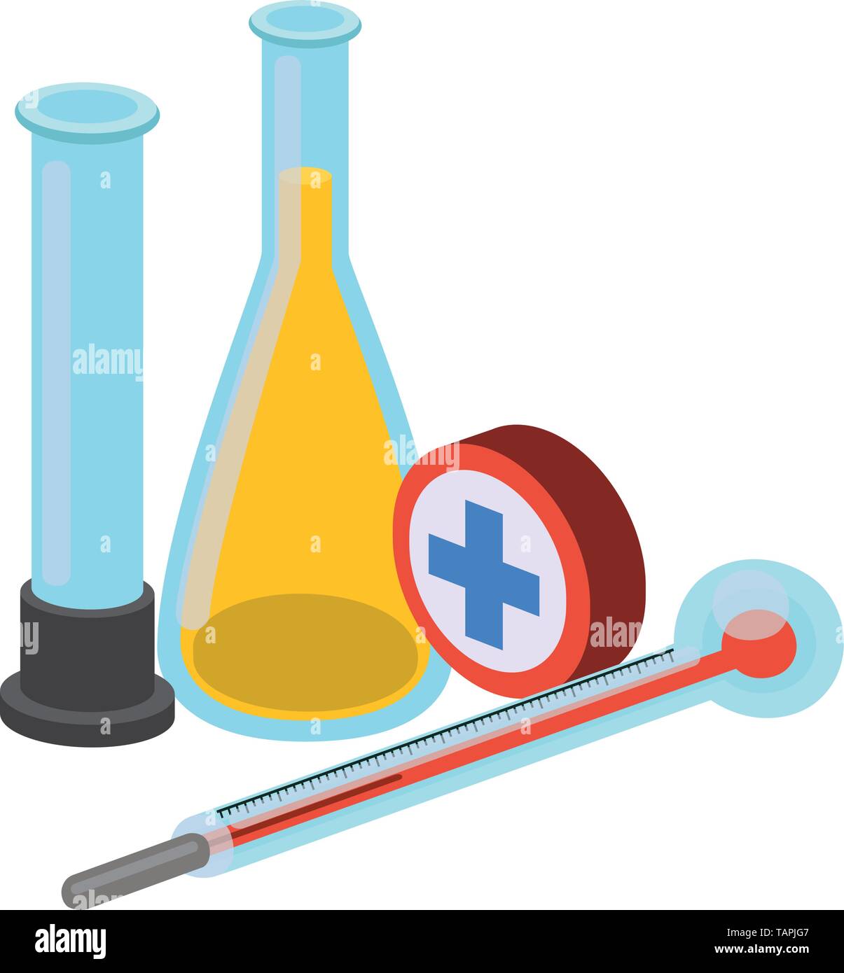 laboratory instruments in white background Stock Vector Image & Art - Alamy