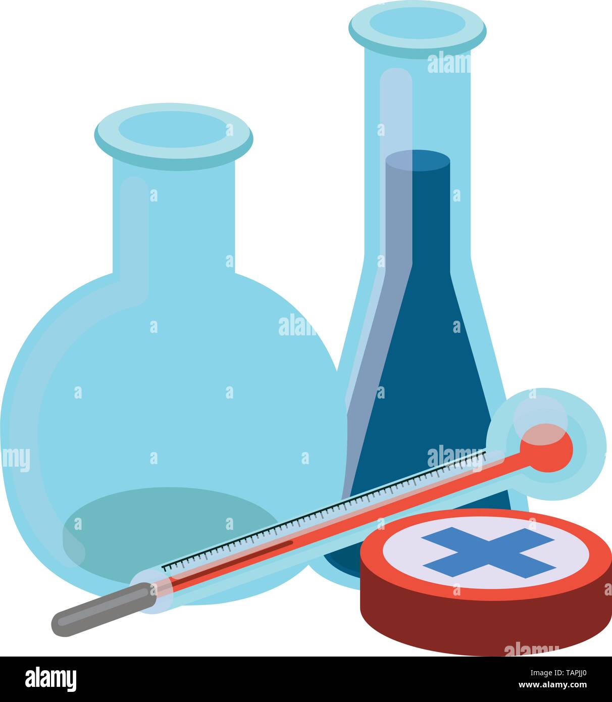 laboratory instruments in white background Stock Vector Image & Art - Alamy