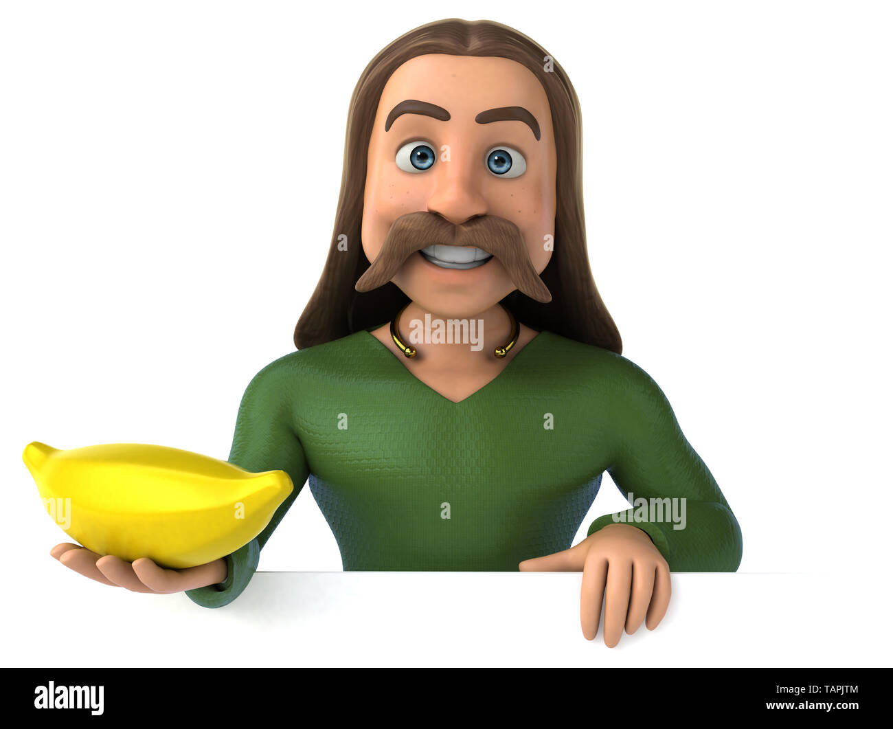 Fun Gaul - 3D Illustration Stock Photo - Alamy