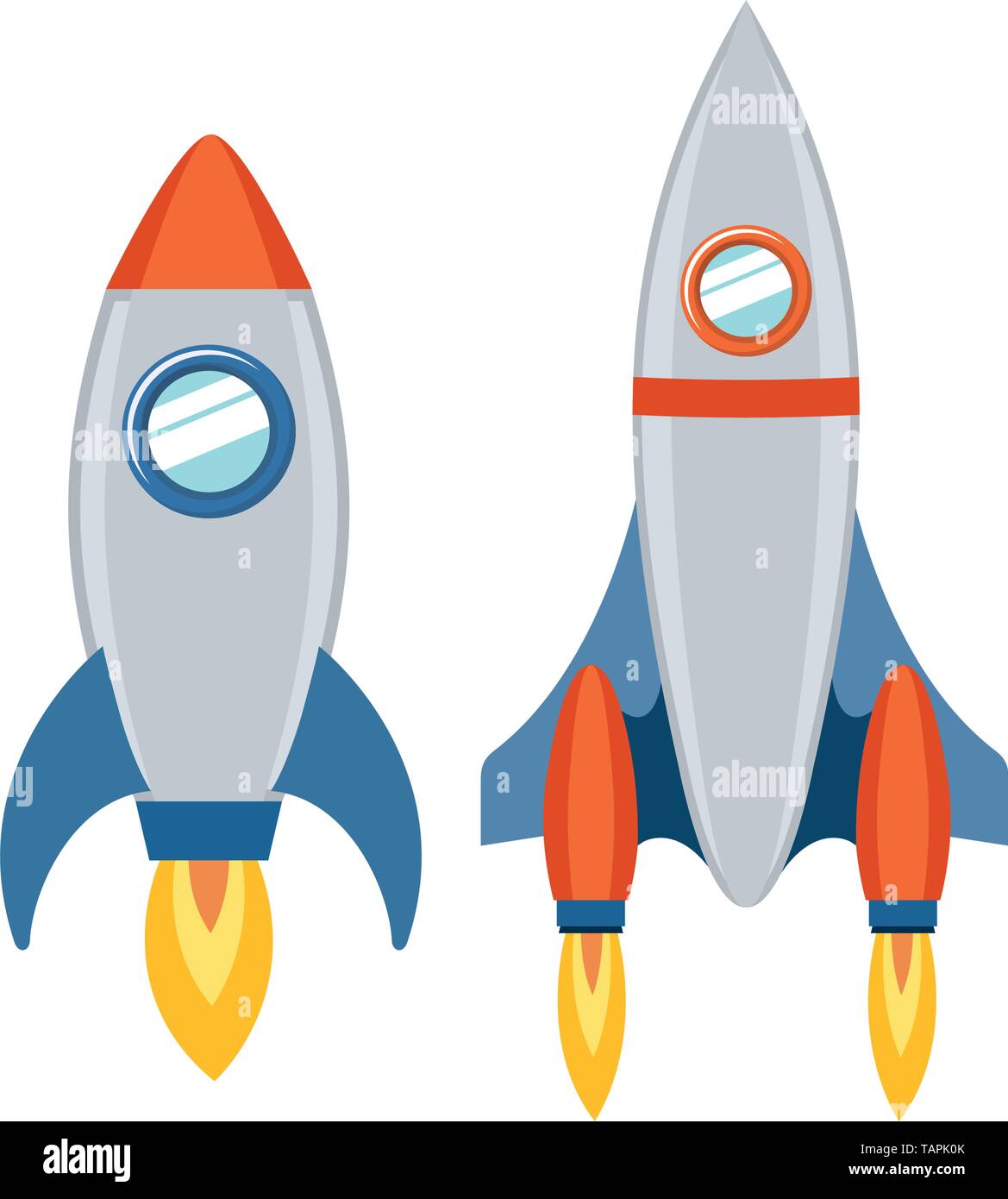 rockets taking off in white background Stock Vector Image & Art - Alamy