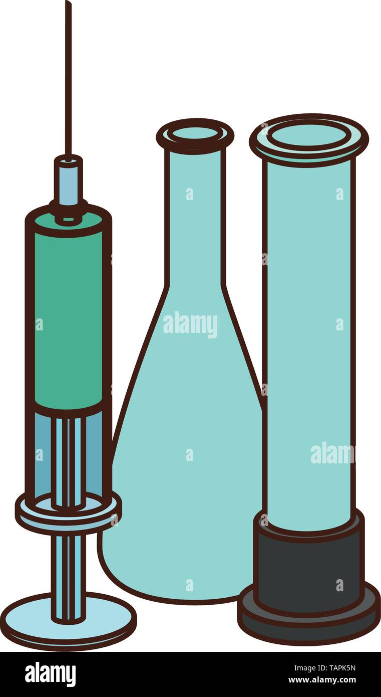 laboratory instruments in white background Stock Vector Image & Art - Alamy