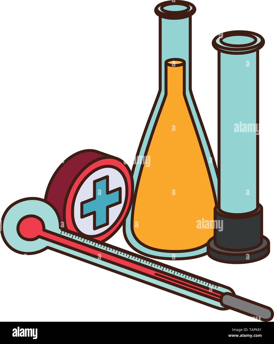 laboratory instruments in white background Stock Vector Image & Art - Alamy