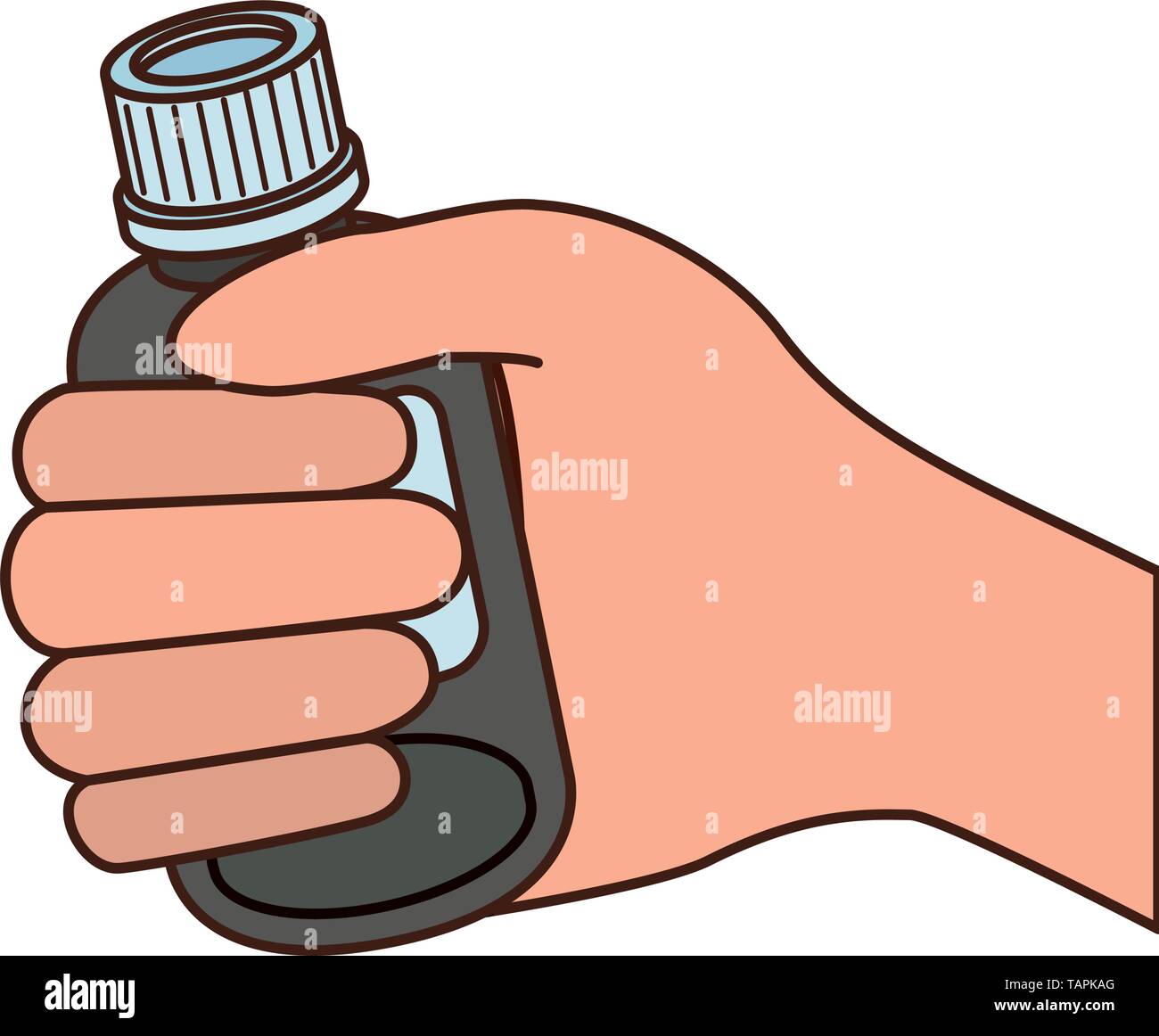 hand with medicine drugs in white background Stock Vector Image & Art ...