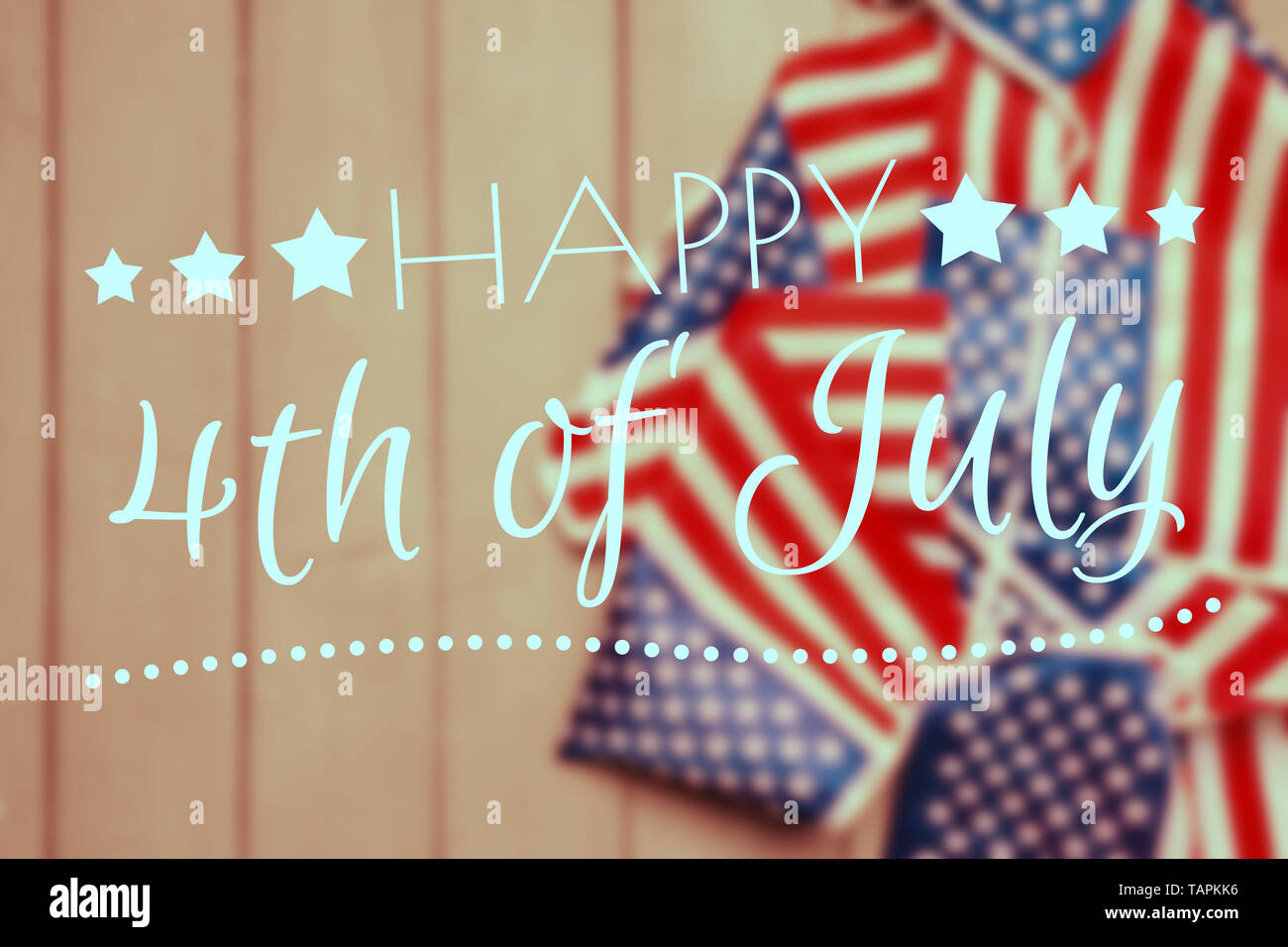 Happy Fourth of July USA Flag Stock Photo - Alamy