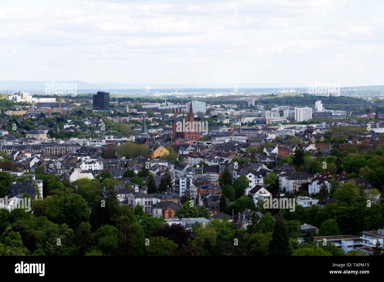 Buildings in Wiesbaden, the state capital of Hesse, Germany Stock Photo ...