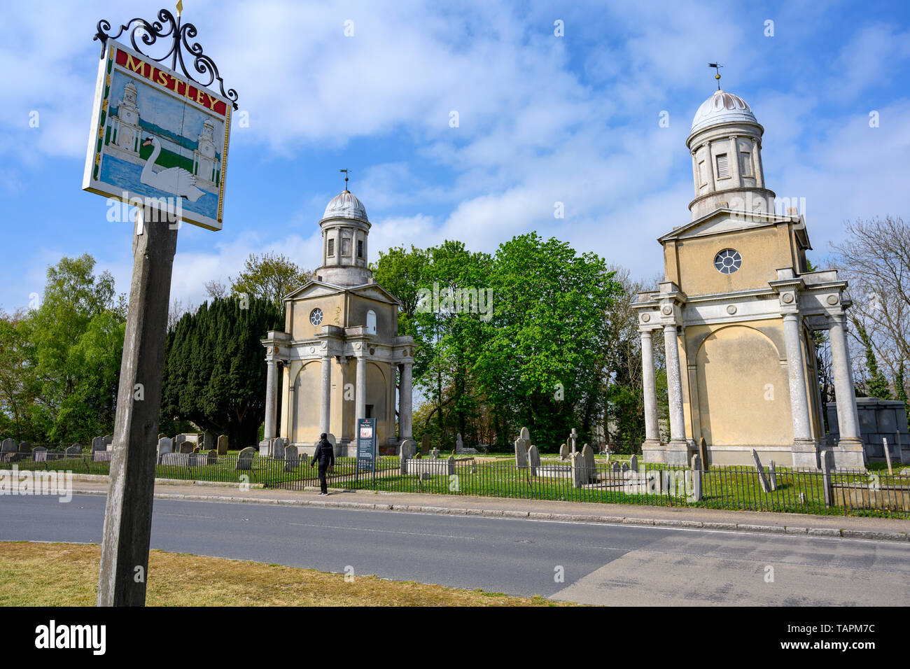 Mistley Towers Essex UK Stock Photo - Alamy