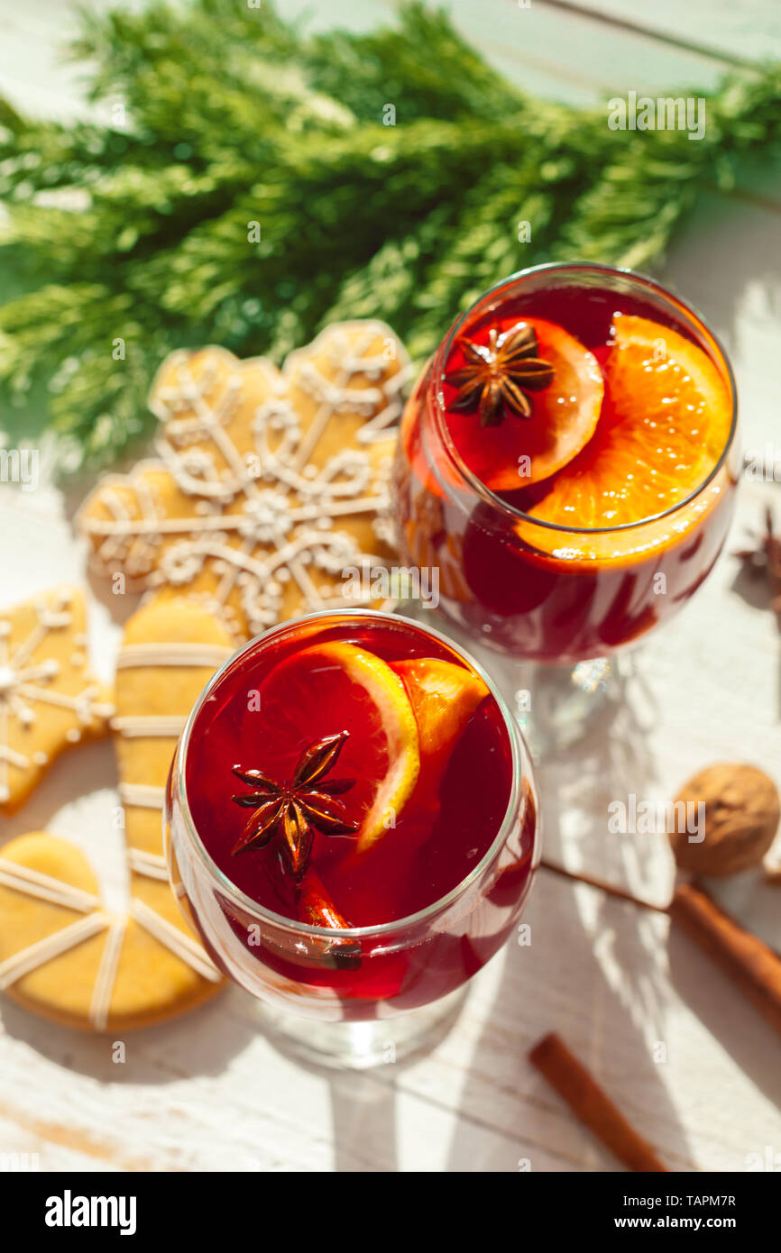 Christmas mulled wine Stock Photo - Alamy