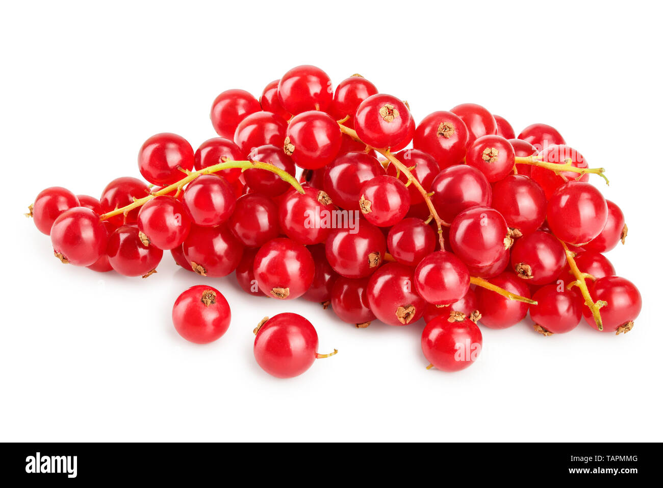 Red currant berry isolated on white background Stock Photo - Alamy