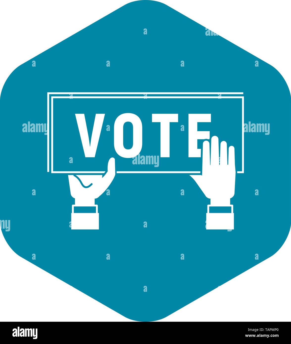 Vote poster icon, simple style Stock Vector Image & Art - Alamy