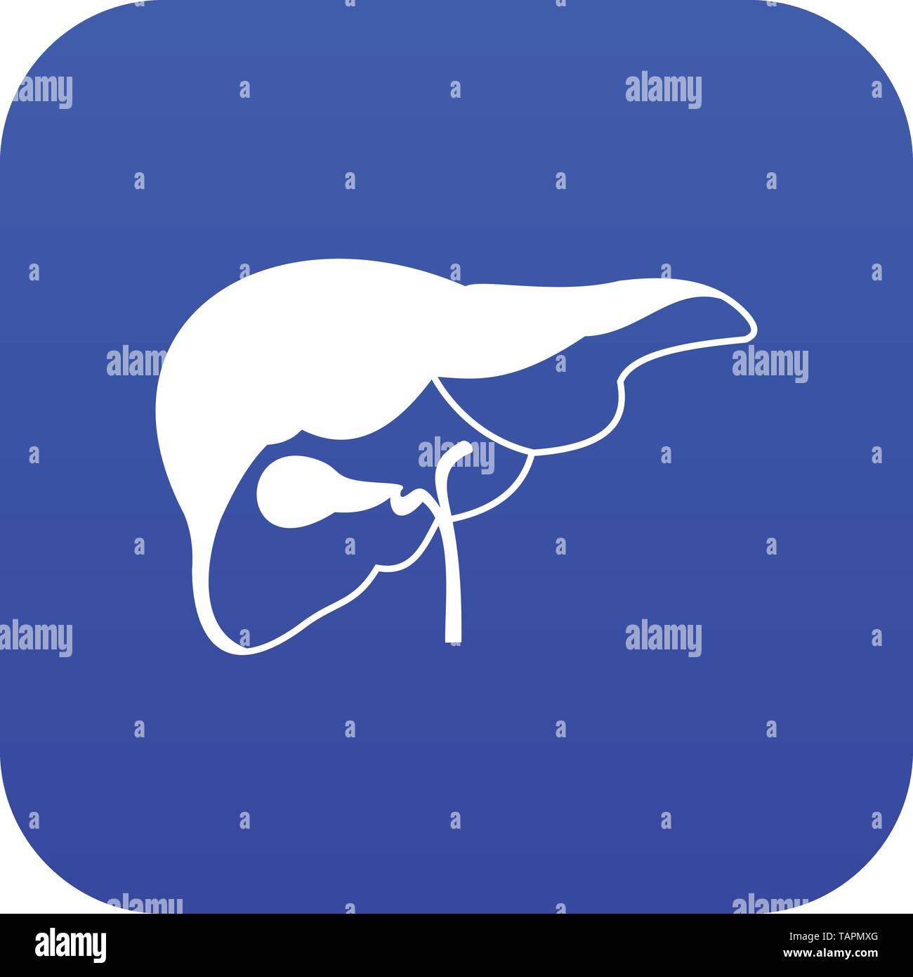 Liver icon digital blue Stock Vector Image & Art - Alamy