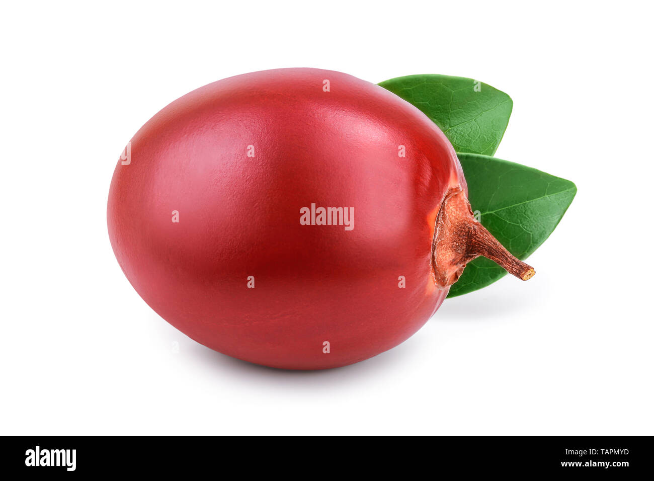 Fresh tamarillo fruit with leaves isolated on white background Stock ...