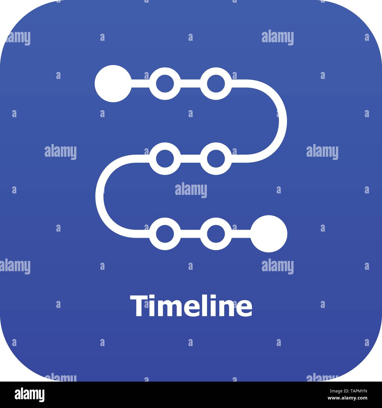 Timeline icon blue vector Stock Vector Image & Art - Alamy