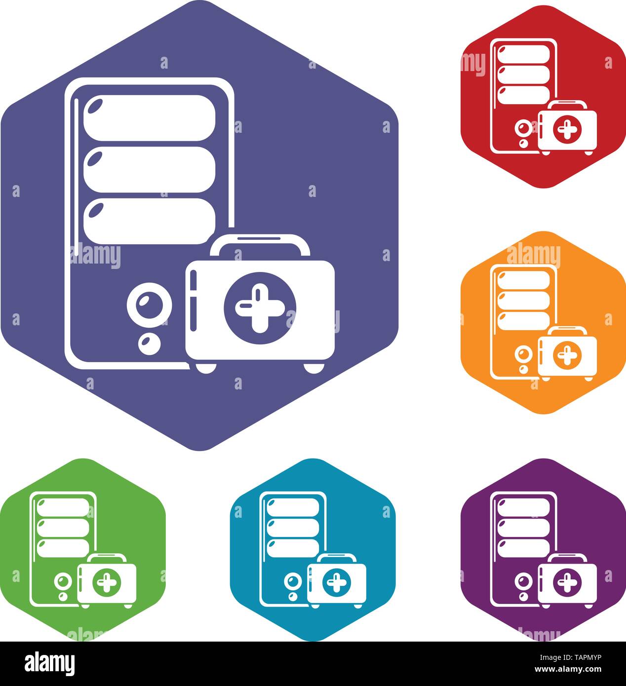 System unit repair icons vector hexahedron Stock Vector Image & Art - Alamy