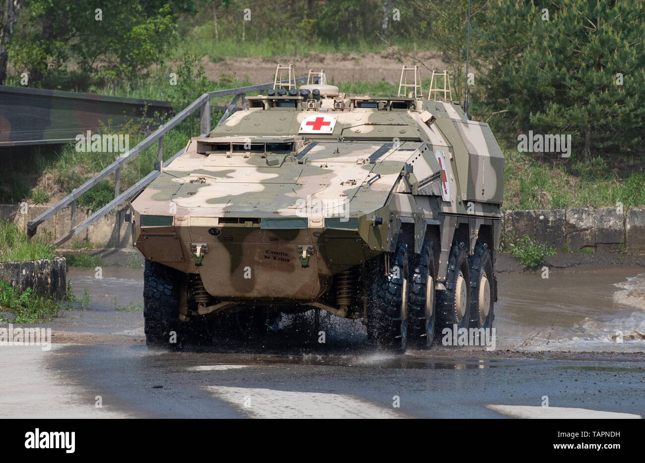Munster, Germany. 20th May, 2019. During a demonstration by the Very ...