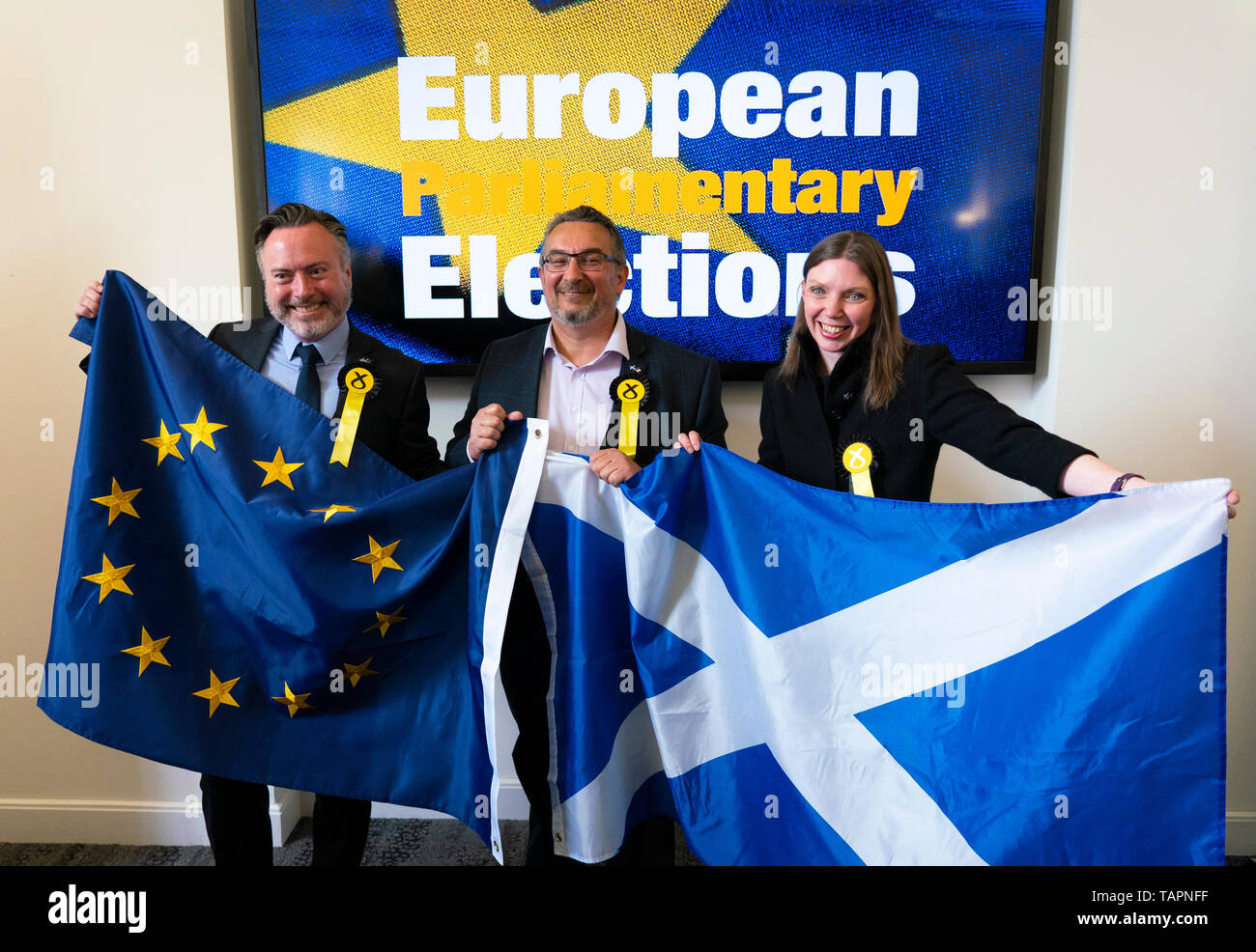 Edinburgh, Scotland, UK. 27th May, 2019. The six new Scottish MEPs are ...