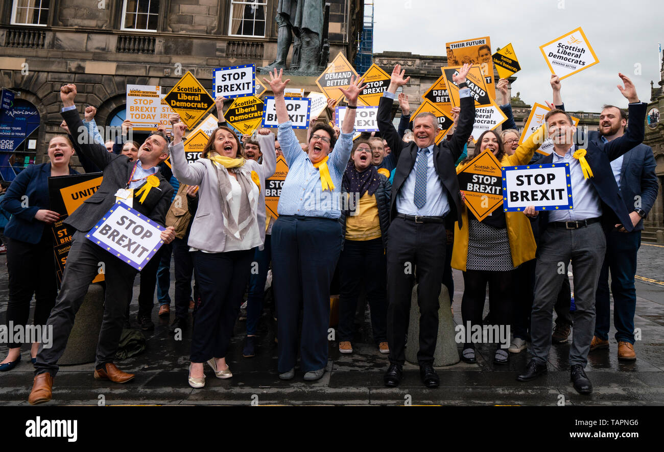 Edinburgh, Scotland, UK. 27th May, 2019. The six new Scottish MEPs are ...