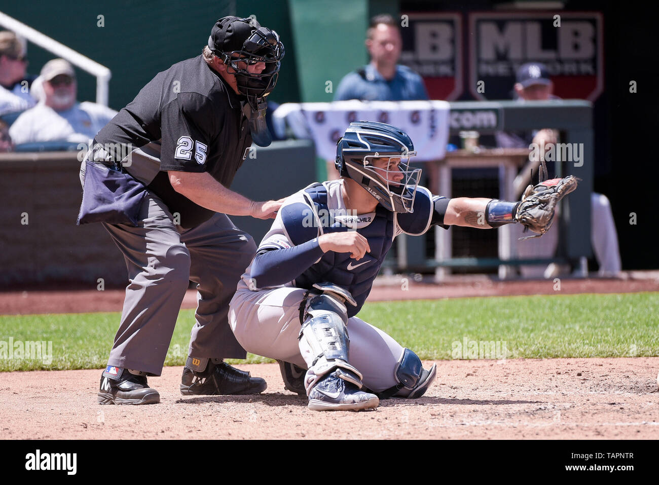 May 26, 2019: New York Yankees catcher Gary S""¡nchez (24) waits for ...