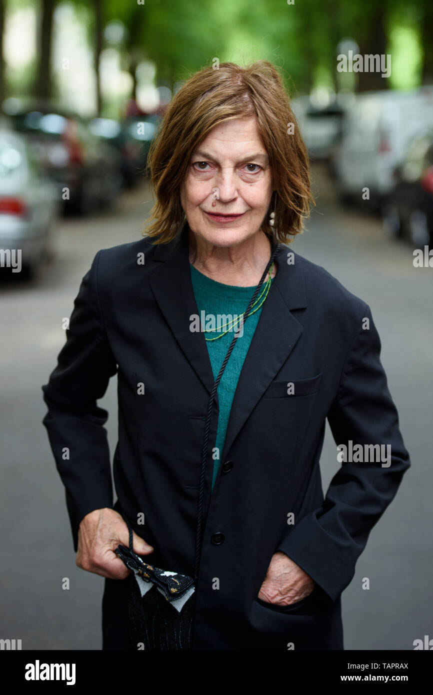 20 May 2019, Berlin: Angela Winkler, actress, is standing on a street ...