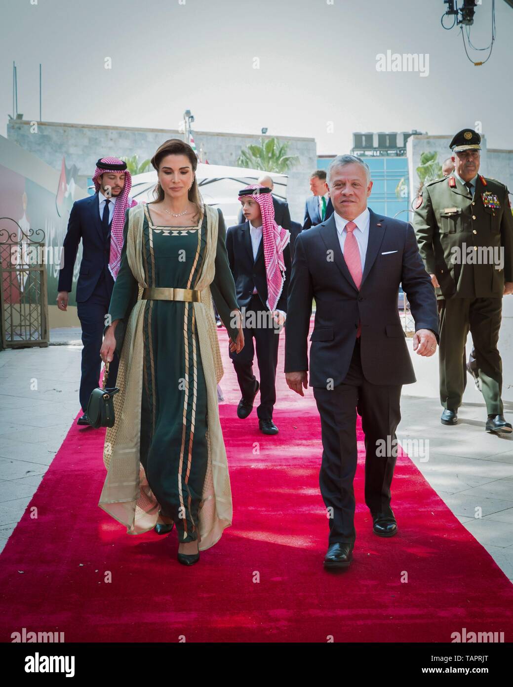Ammam, Jordan. 25th May, 2019. Their Majesties King Abdullah II and ...