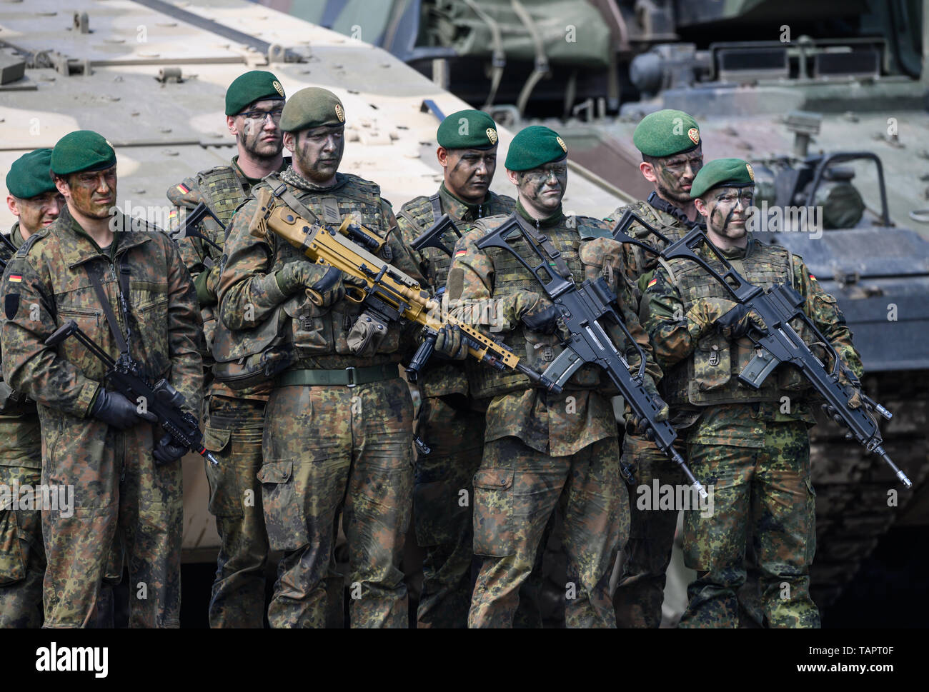 Munster, Germany. 20th May, 2019. During a demonstration of the Very ...