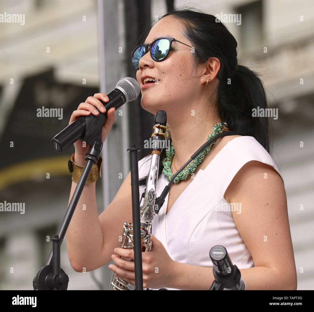 New York, New York, USA. 26th May, 2019. Composer/saxophonist/singer ...