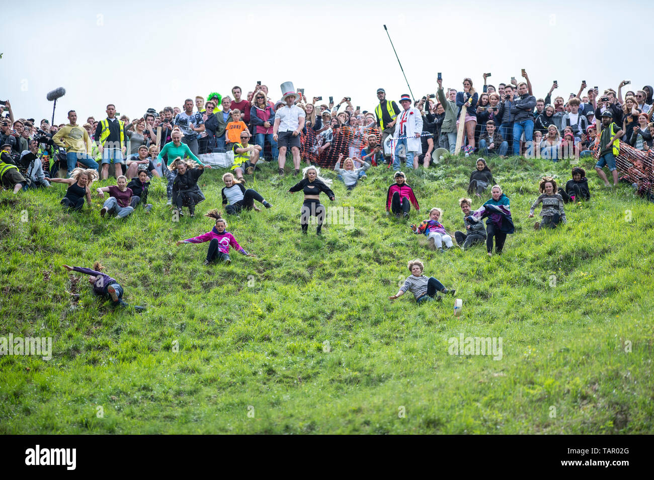 Gloucester, UK. 27 May 2019 - Crowds take part in the annual Gloucester ...