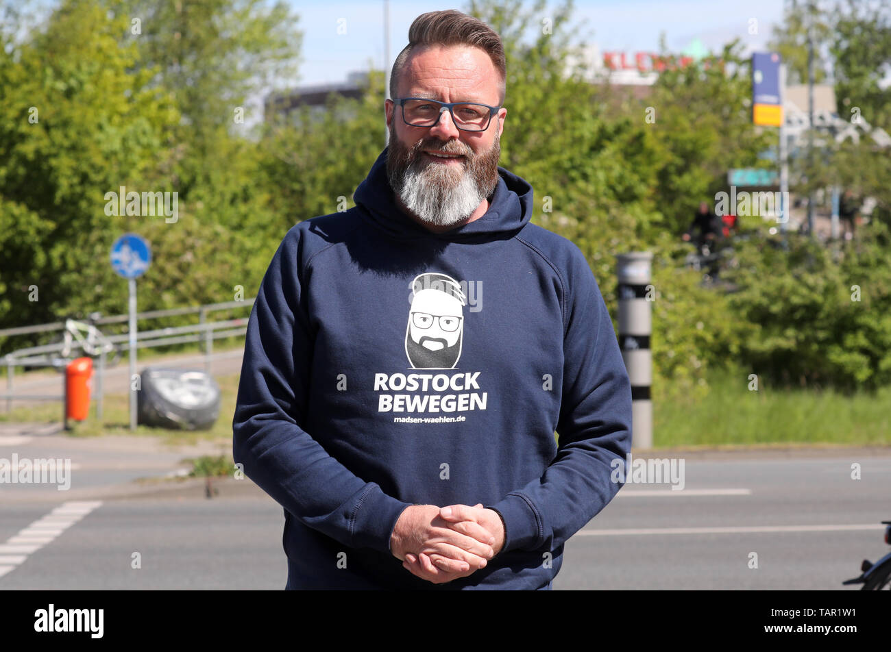 Rostock, Germany. 14th May, 2019. The Dane Claus Ruhe Madsen (non-party ...