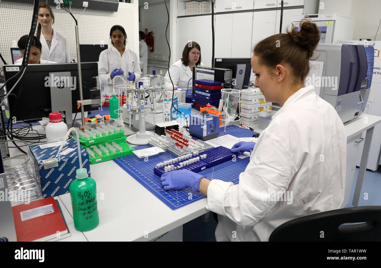 Rostock, Germany. 23rd May, 2019. The laboratory for DNA sequencing in ...