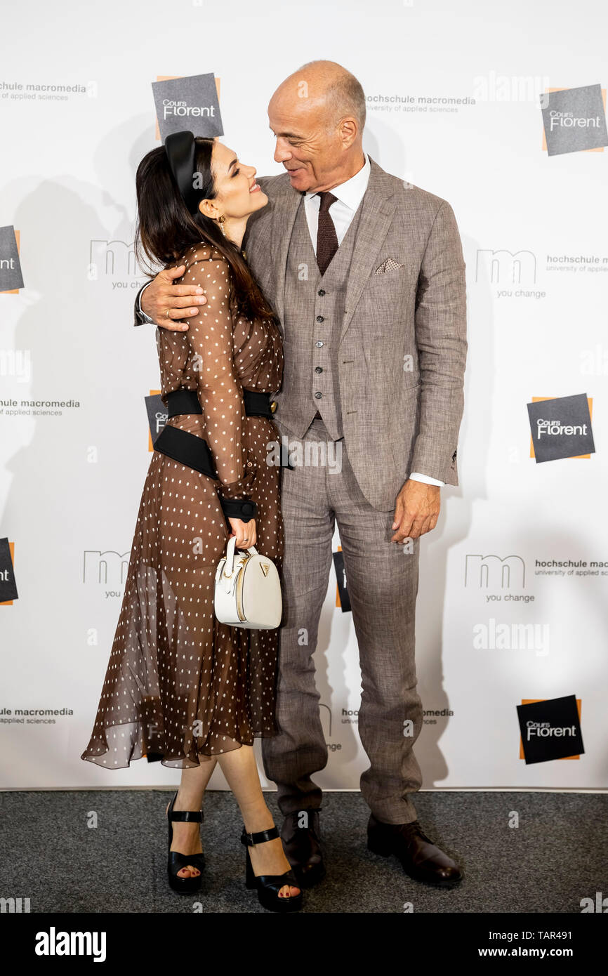 Berlin, Germany. 27th May, 2019. Heiner Lauterbach, actor, and his wife ...