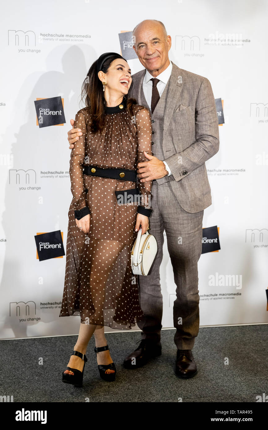 Berlin, Germany. 27th May, 2019. Heiner Lauterbach, actor, and his wife ...