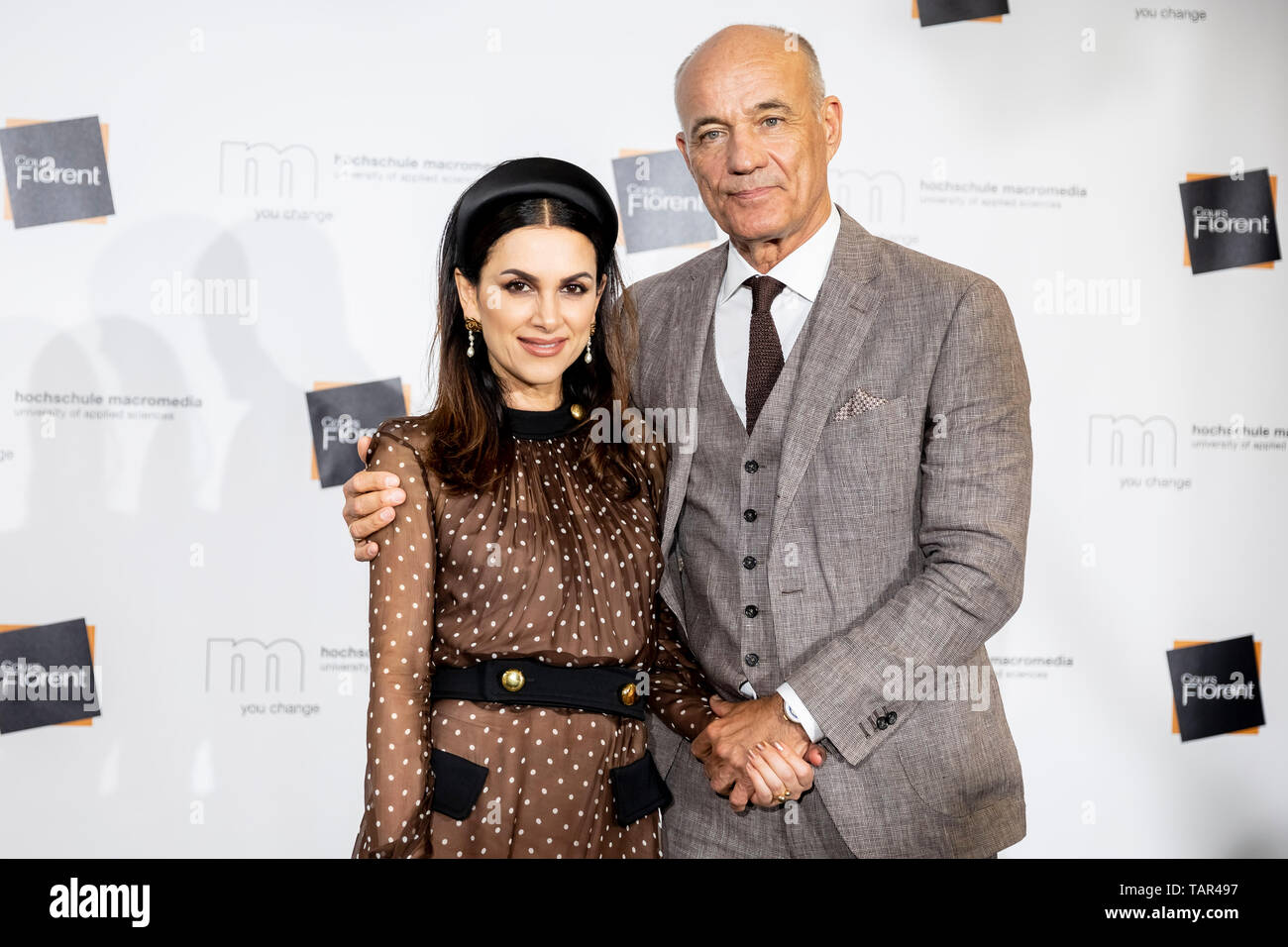 Berlin, Germany. 27th May, 2019. Heiner Lauterbach, actor, and his wife ...