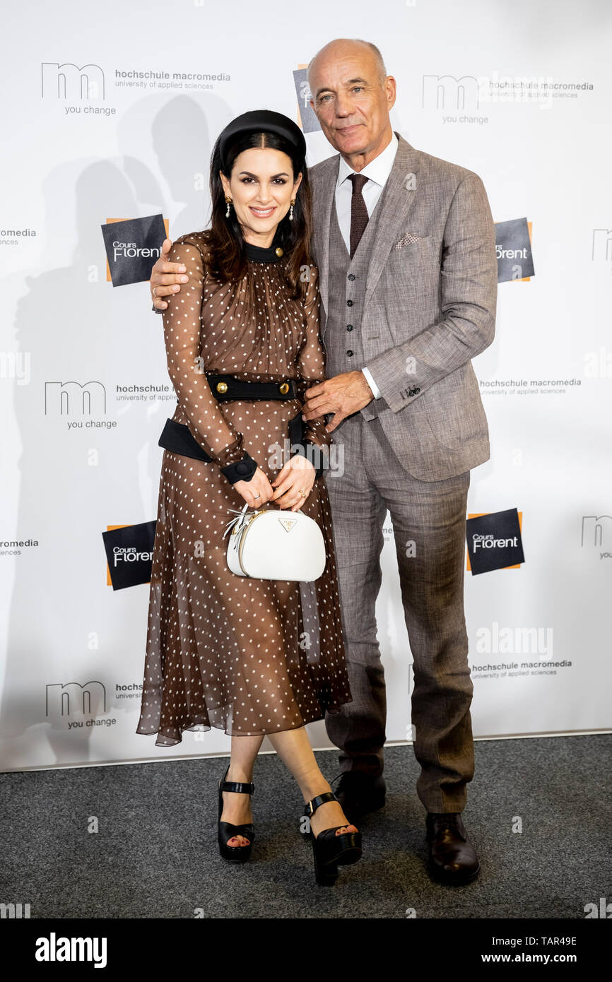 Berlin, Germany. 27th May, 2019. Heiner Lauterbach, actor, and his wife ...