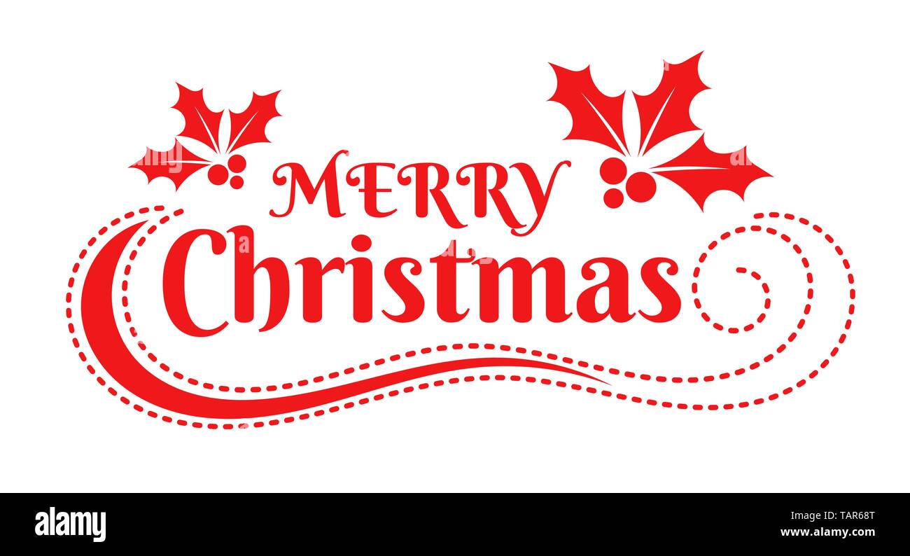 Merry Christmas flat design Christmas greetings. Vector illustration ...