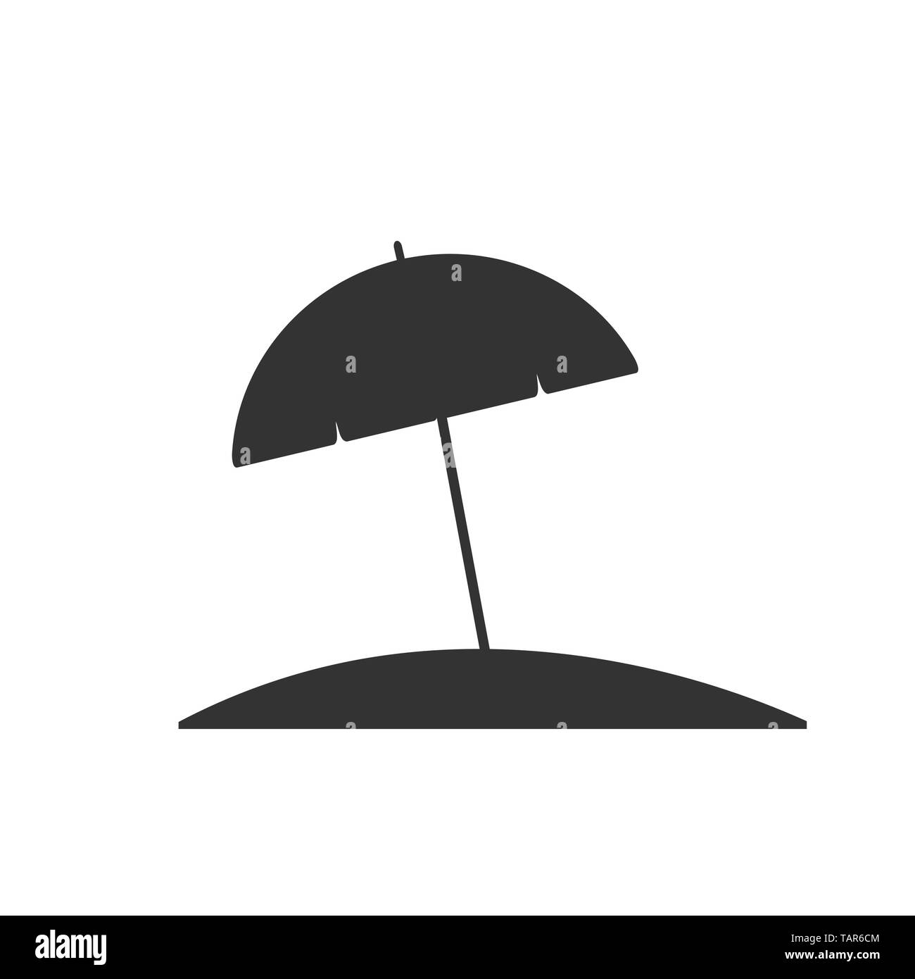 Parasol on the beach icon. Vector illustration Stock Vector Image & Art ...