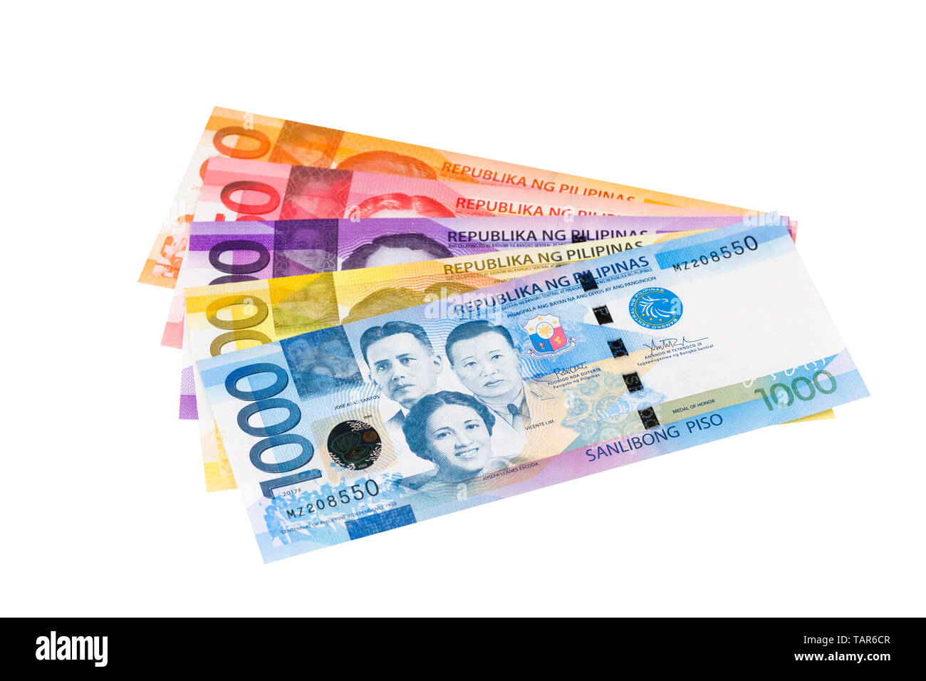 Philippine banknotes in various denominations Stock Photo - Alamy