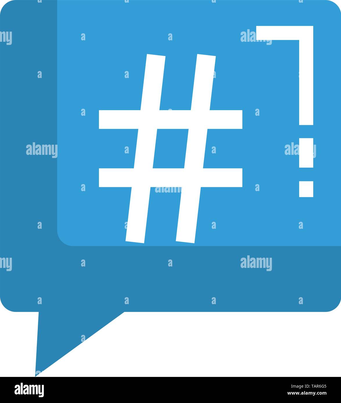 speech bubble message with numeral symbol Stock Vector Image & Art - Alamy